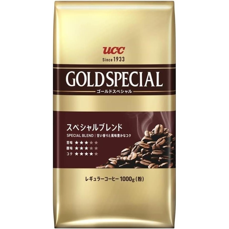 UCC Gold Special Special Blend Coffee Beans (Powder) 1000g | Shopee ...