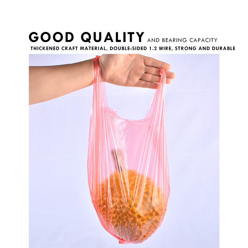 Garbage Bag Handle Disposable Trash Bags Waste Bin Rubbish Bags 100pcs ...