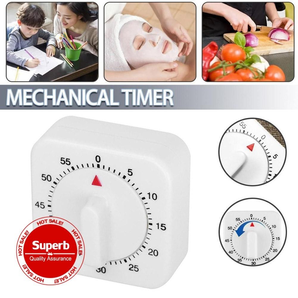 Kitchen Small Square Pendulum Timer 60 Minutes Timer Mechanical ...
