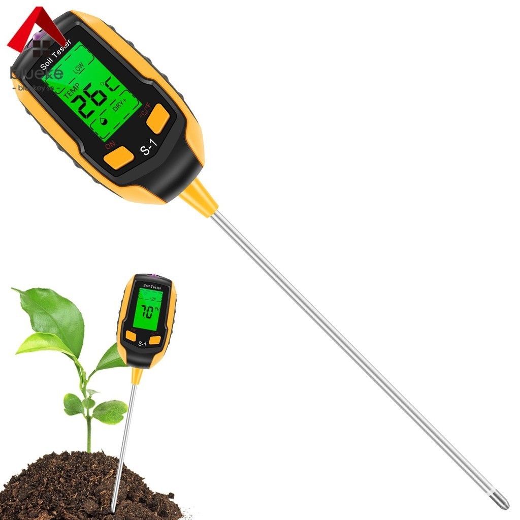 Soil Moisture Meter with Backlit LCD Display Accurate Soil PH Meter ...