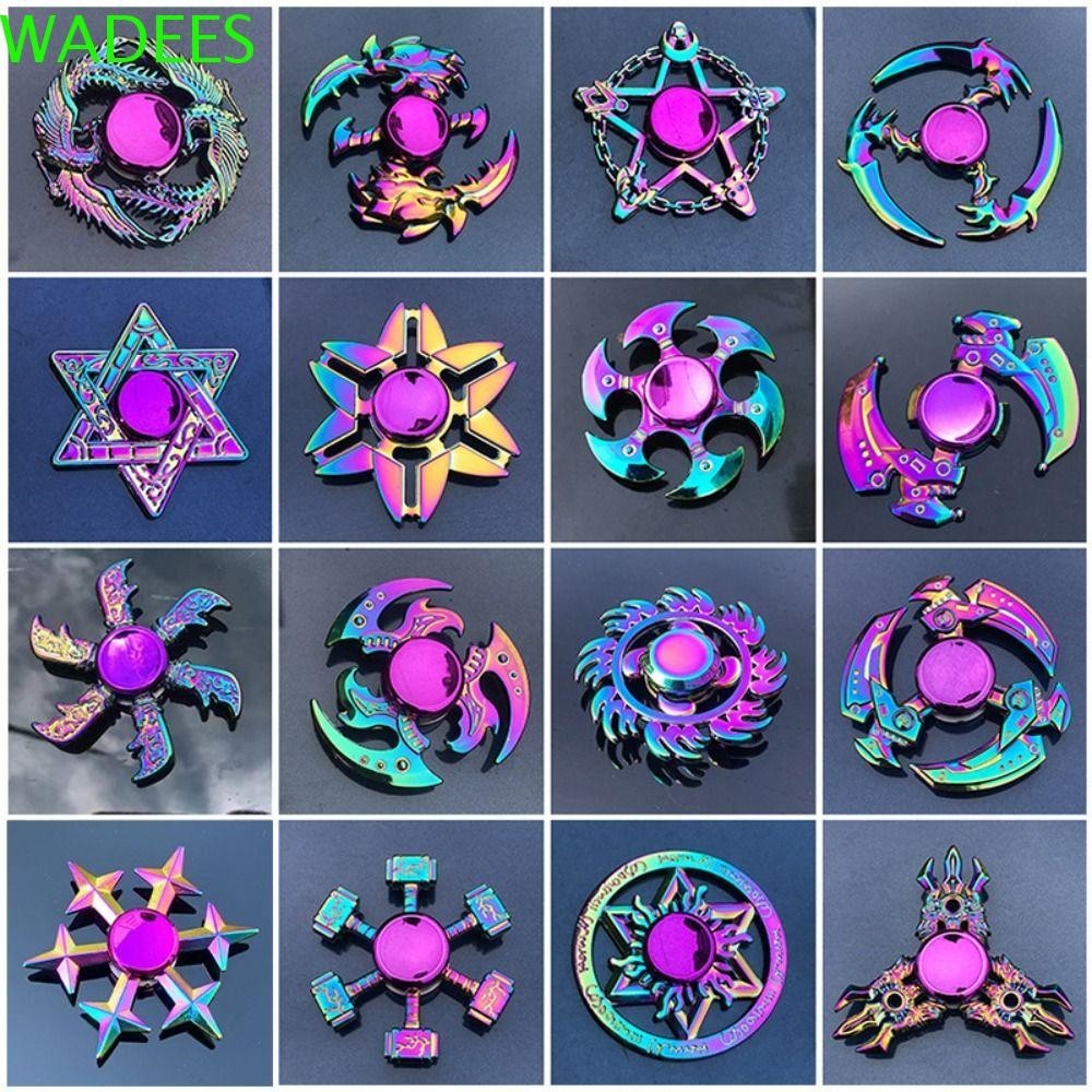 WADEES Hand Spinner, Dragon Wings Alloy Metal Rainbow Finger Spinner ...