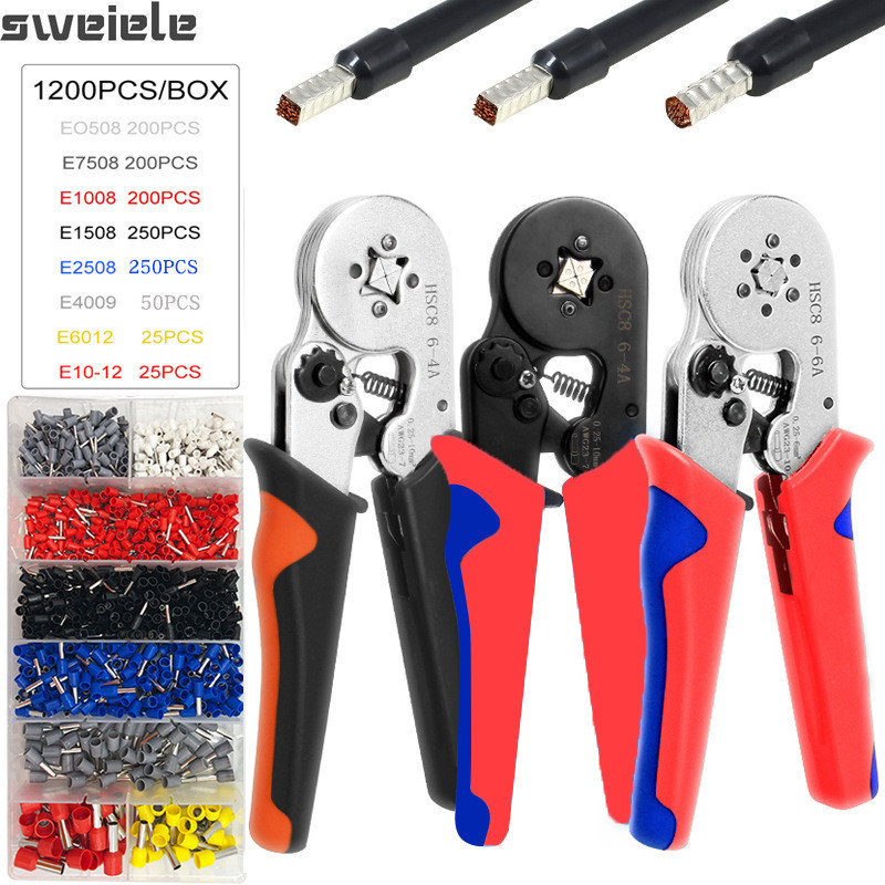 Tube Type Terminal Crimping Pliers Suit Multifunctional Press Plier ...