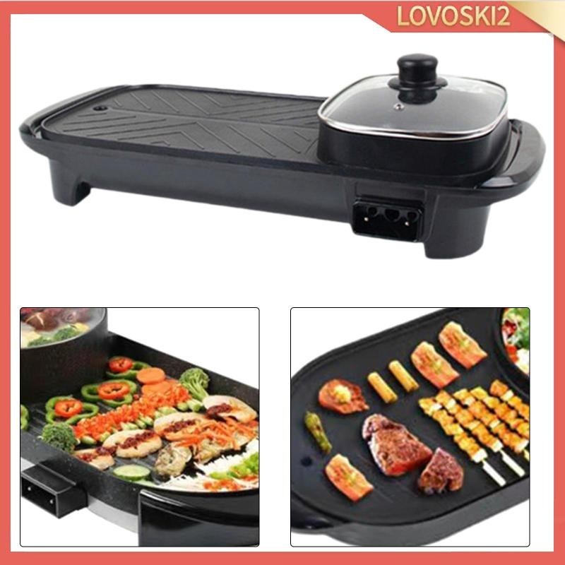 [Lovoski2] Hot Pot Grill 220V Korean 2in1 Indoor Grill Korean Barbecue ...