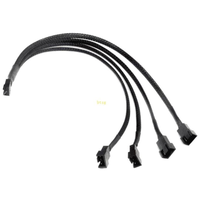 BT 4-pin 1 to 3 Way PWM Fan Splitter Cable Cooled 1 to 4 Way Fan Cable ...