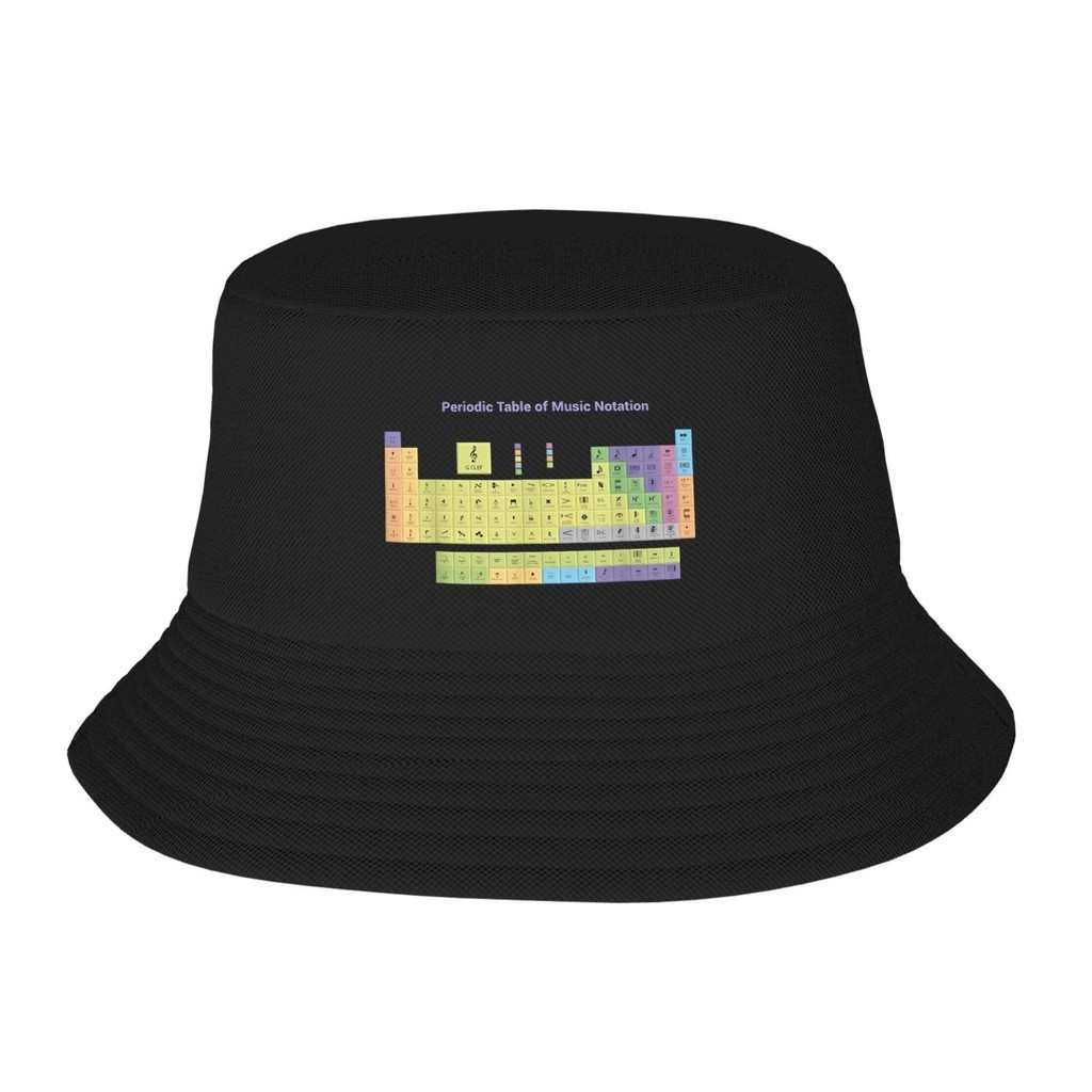 Periodic Table Of Music Symbol Musician Adult Fisherman's Hat | Shopee ...