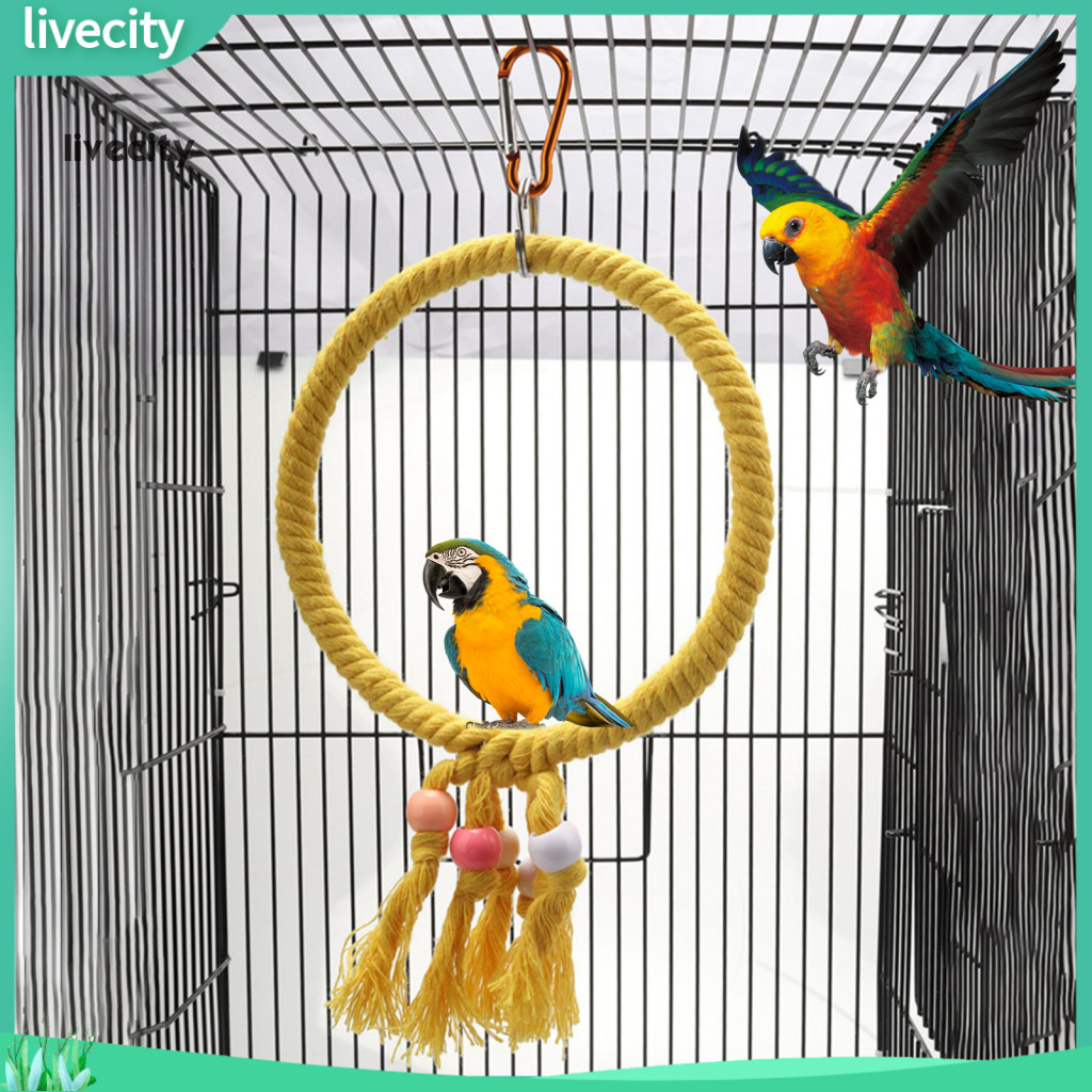 livecity| Bird Swing Toy Multifunctional Bite Resistant Exquisite Pet ...