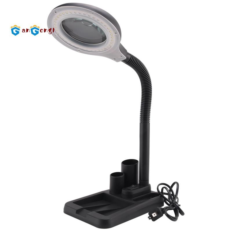 LED Magnifying Lamp 5X 10X Magnifier with Light Table and Desk Lamp ...