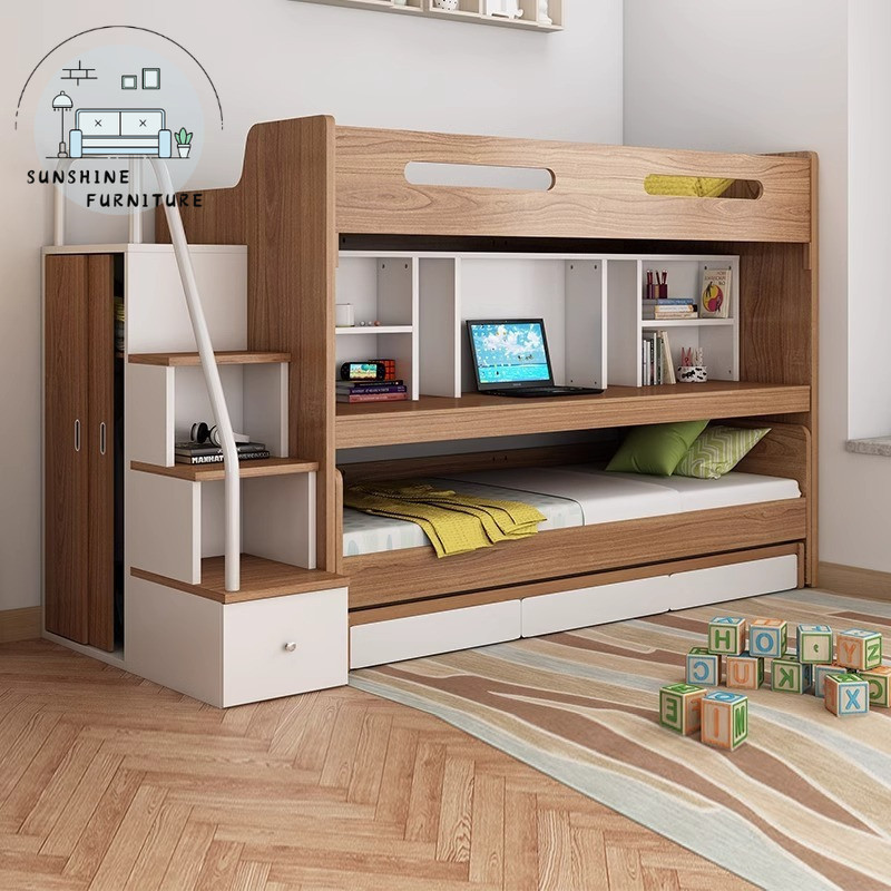 Preorder Bunk Bed With Study Table Combination Bed With Upper Bed And ...