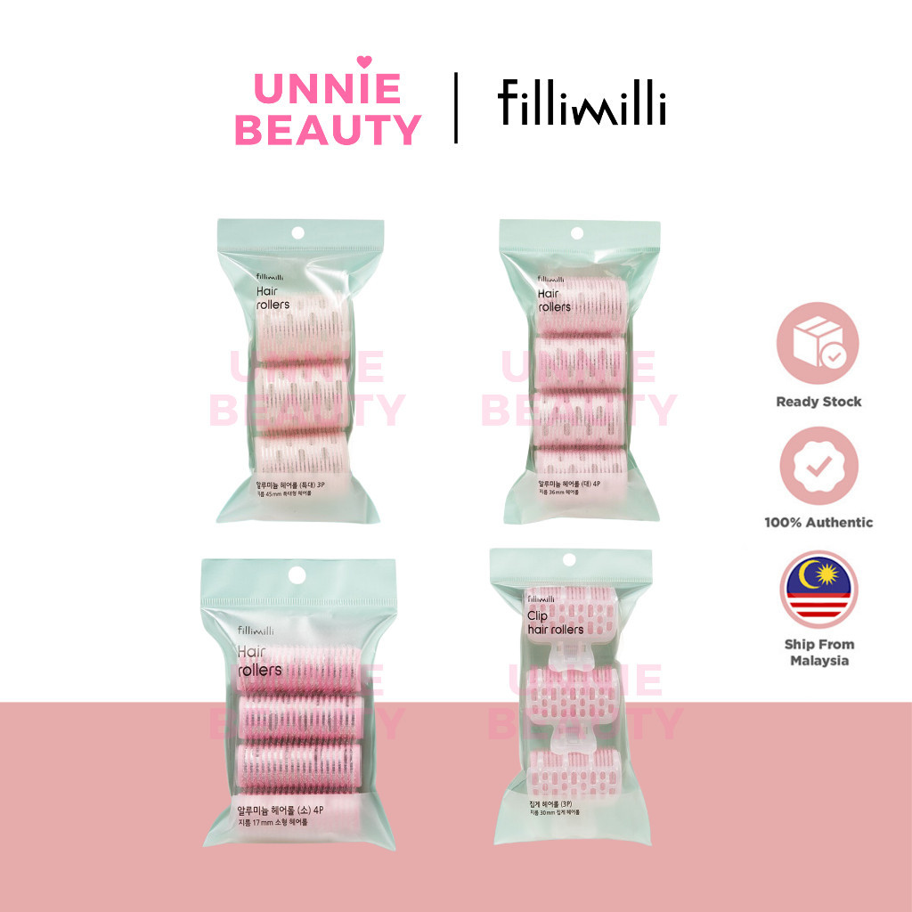Fillimilli Hair Rollers ( 4 types to choose ) 卷发筒 | Shopee Singapore