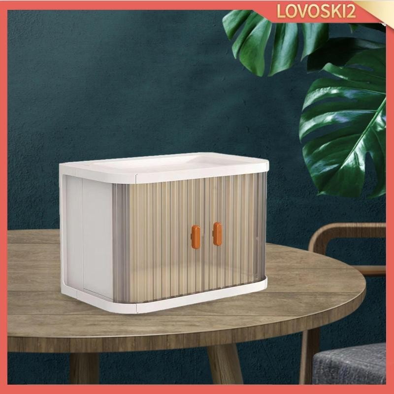 [Lovoski2] Foldable Desktop Storage Box, Small Stackable Desktop ...