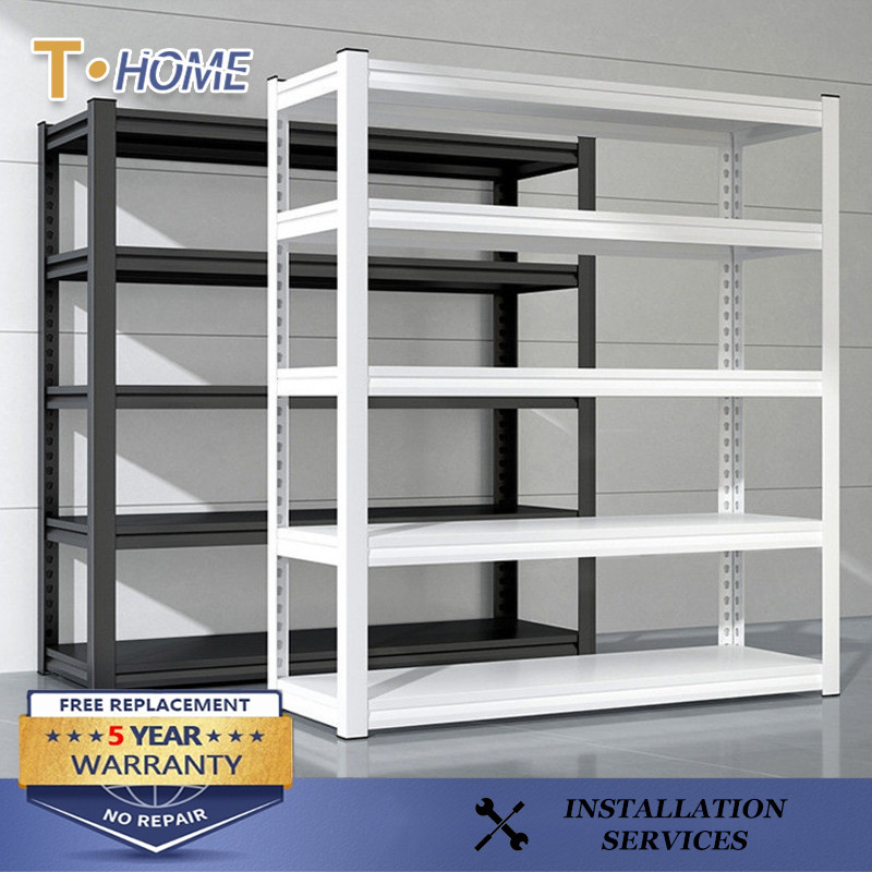 T HOME Height Adjustable Boltless Rack Shelf Rack Heavy Duty Rack 3-5 ...