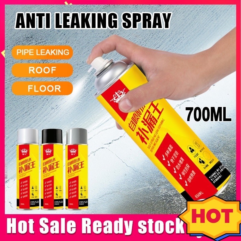 700ML Waterproof Leak Repair Spray Sprayer Rapid Stop Leak Seal Repair ...