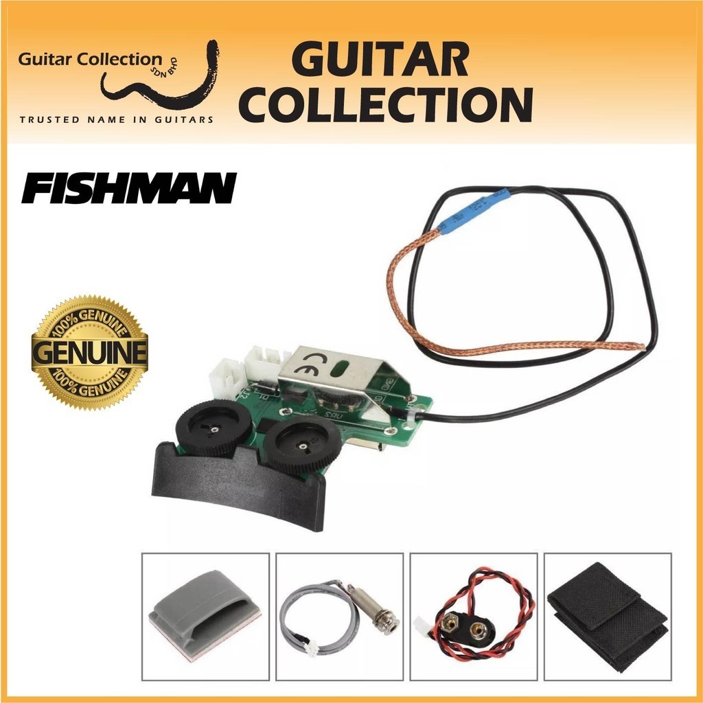 Fishman VT1 Active Soundhole Guitar Pickup | Sonitone EQ Board Preamp ...