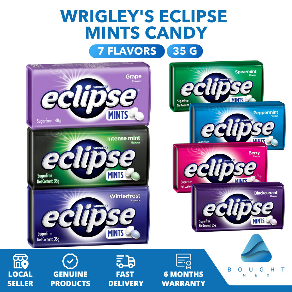 Wrigley's Eclipse Mints Candy 35g Berry Mint Intense Mint Spearmint ...