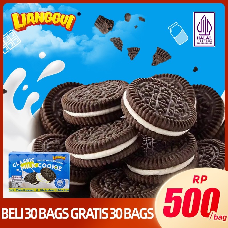 [HALAL] Lianggui Classic Milk Cookie/MACARON Biscuits/Oat Choco Ring ...
