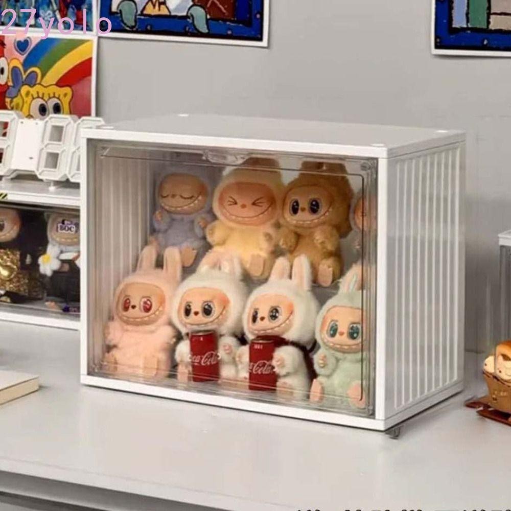 YOLO LABUBU Display Box, Transparent Large Capacity Labubu Doll Storage ...