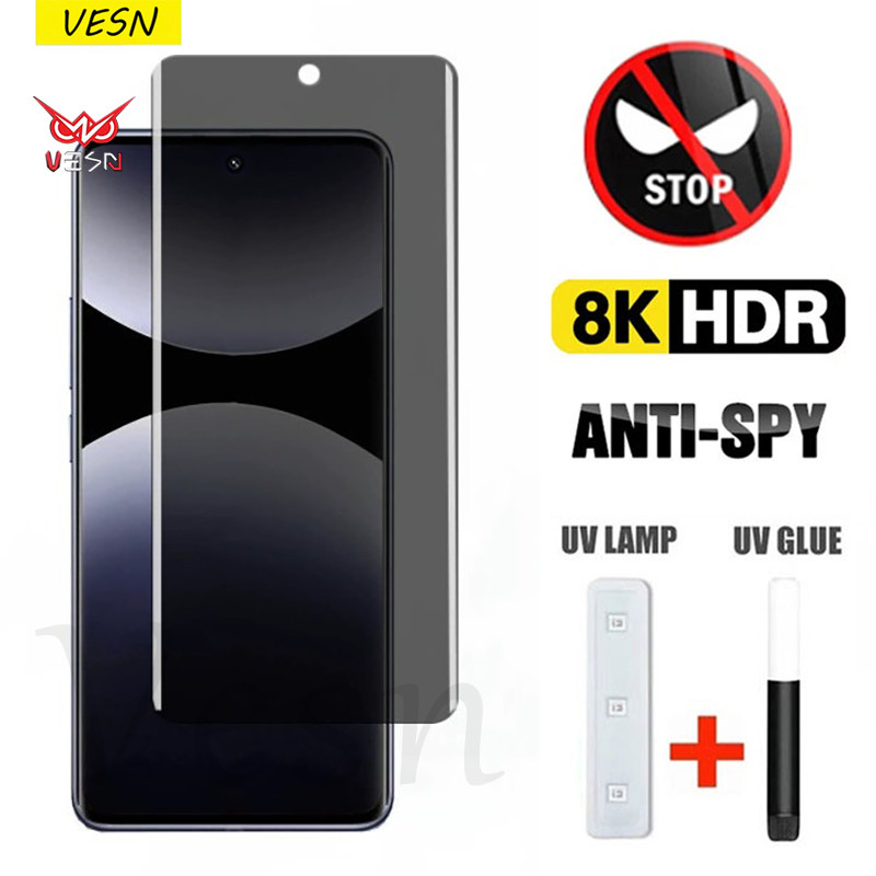 Matte Anti-Spy Privacy UV Tempered Glass Screen Protector For Redmi ...