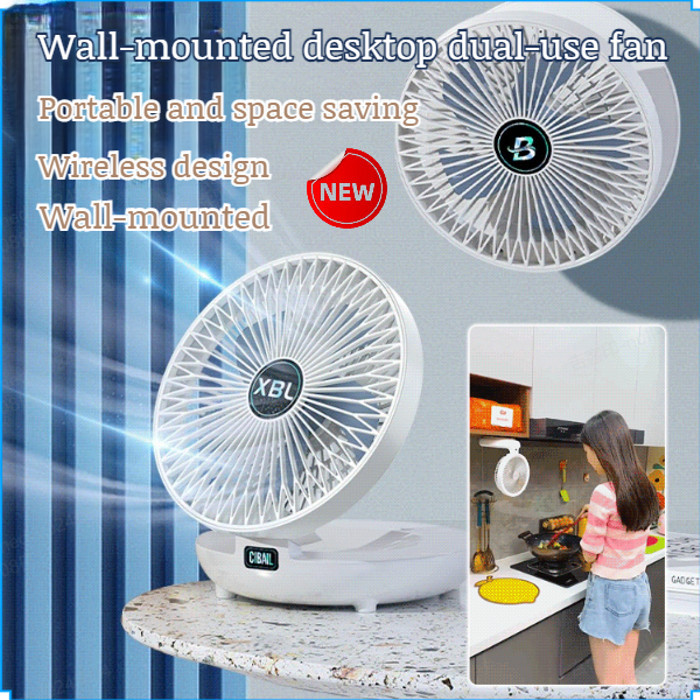 【SG Stock】Desktoanp Wall-Mounted Fan Usb Charging Fan Portable Wall ...