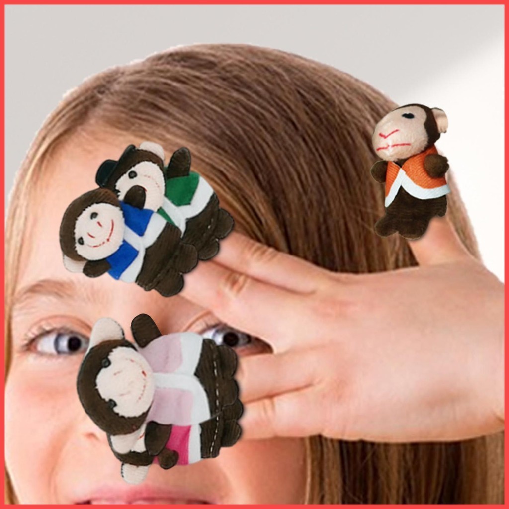 Monkey Finger Puppets for Kids 7Pcs Cartoon Puppet Theater Puppets Funny Finger Puppet Set Story ...