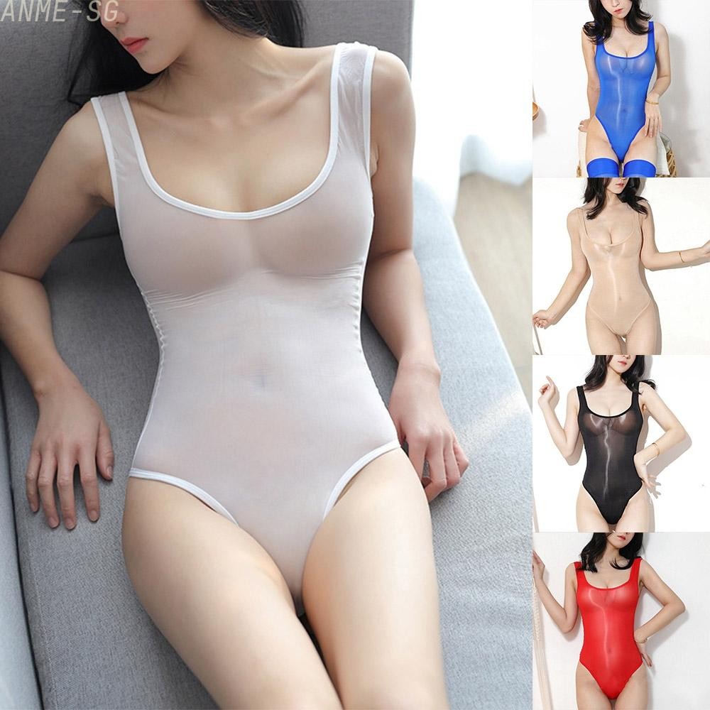 Provocative High Cut Thong Bodysuit Leotard See Through Swimwear for Women | Shopee Singapore