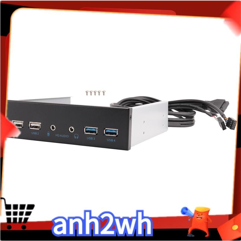 5.25 Inch Desktop Pc Case Internal Front Panel Usb Hub 2 Ports Usb 3.0 ...