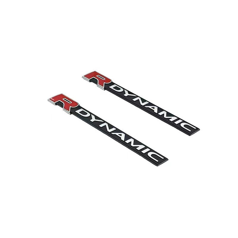 Car Metal R DYNAMIC Logo Side Fender Trunk Badge Emblem Decals Sticker ...