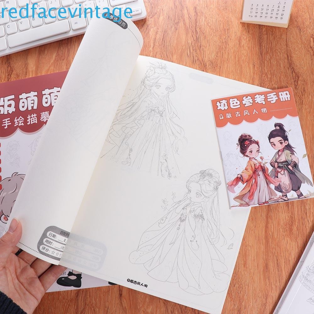 REDFACEVINTAGE Manga Sketching Tutorial, Tracing Novice Zero Basic ...