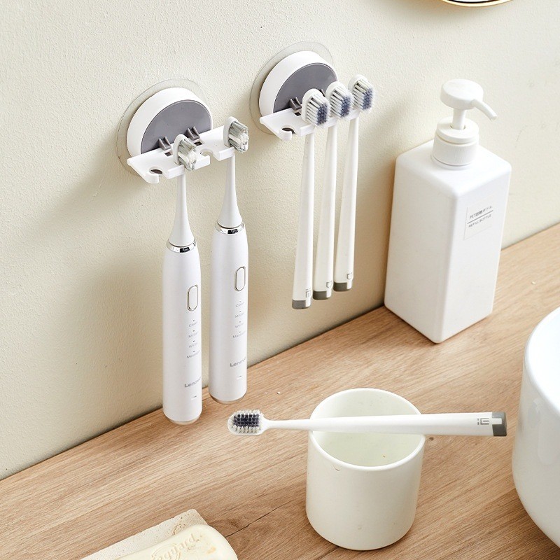 【SG】New Toothbrush Holder No-Drill Bathroom Wall-Mounted Electric ...