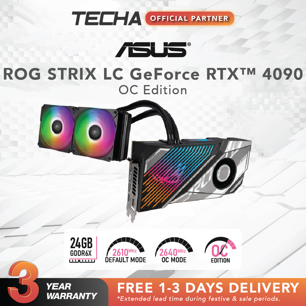 ASUS ROG Strix LC GeForce RTX 4090 OC Edition | 24GB GDDR6X | Graphics ...