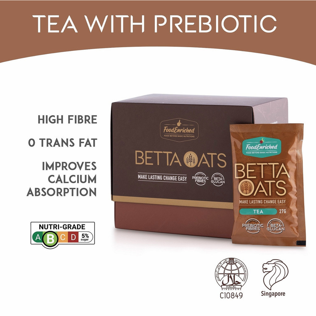 FoodEnriched Betta Oats【TEA】Premium Oat Drink｜High Fibre｜Halal 16 ...