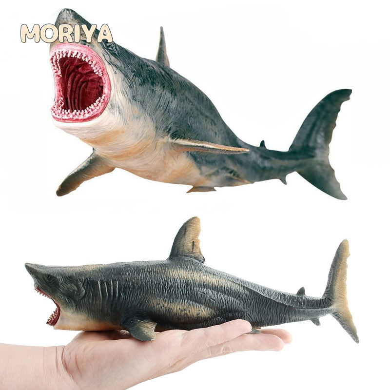 A0380 Children Simulation Marine Life Animal Model Tiger Shark Great ...