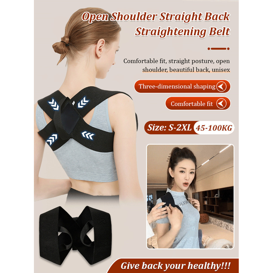 Original🔥SG Hot🔥【Straight back orthopedic belt】S-XXXL【肩颈体态】矫正训练带Open ...