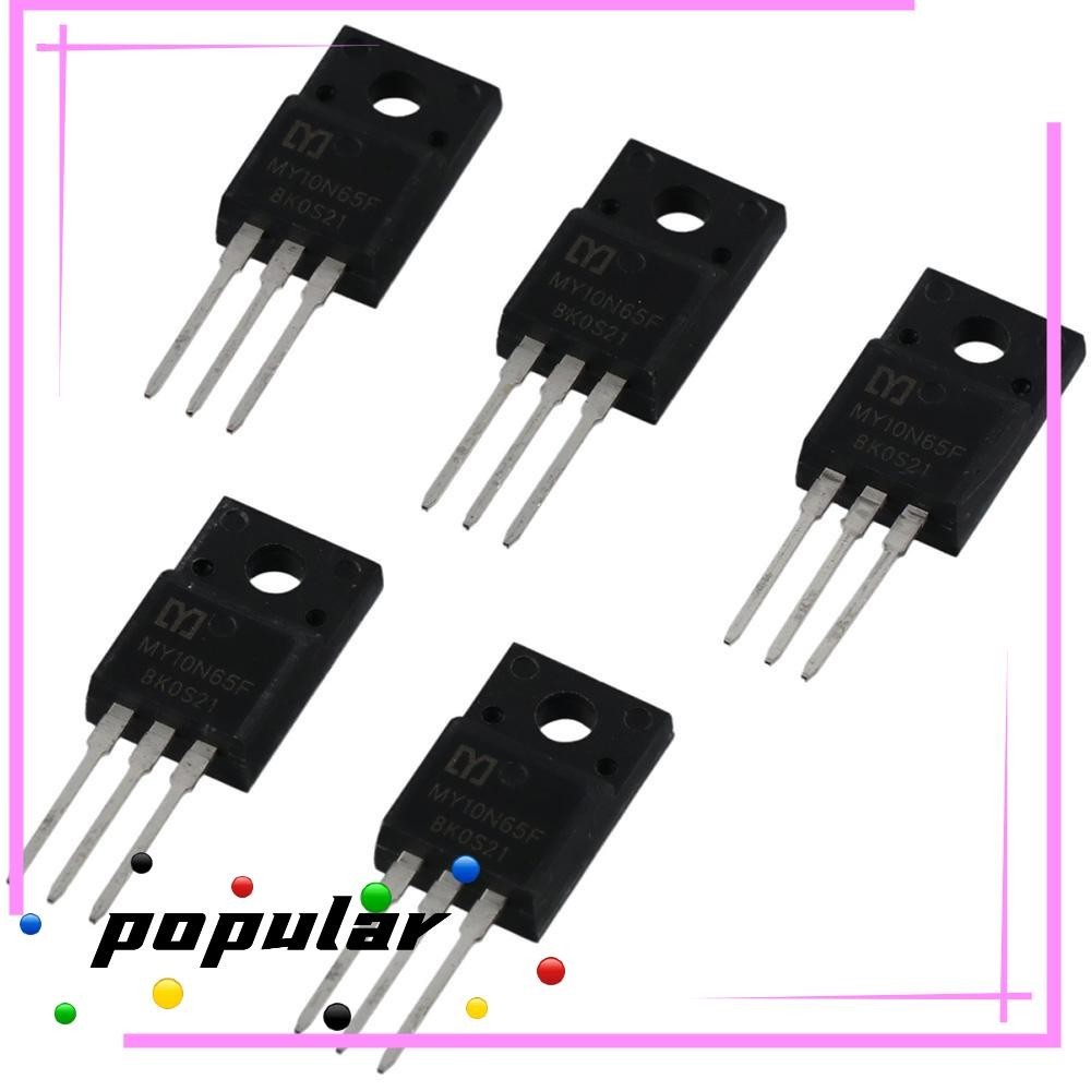 POPULAR 5pcs MOS Field-Effect Transistor, 10A 10N65F Mosfet, MY10N65F ...