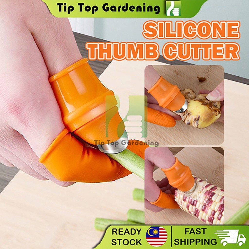 TIPTOP Thumb Cutter Silicone Thumb Knife Finger Sleeve Kitchen Picking ...