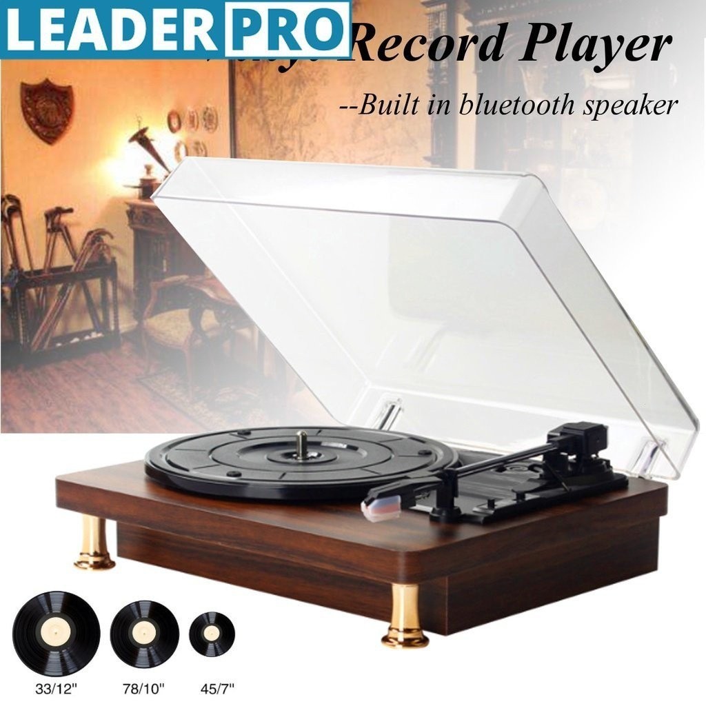 Vintage Gramophone Phonograph Player Bluetooth Music Player Vinyl ...