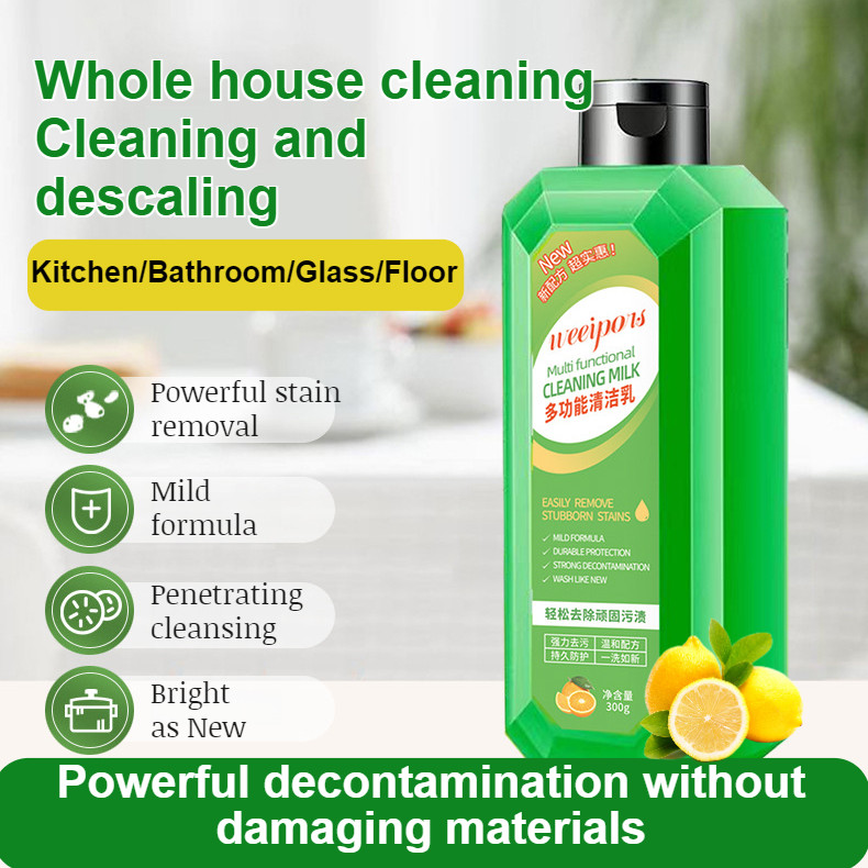 【HOT SALE】[Kitchen Bathroom Power Cleaning Milk,Remove Floor/Pan ...