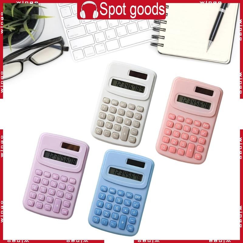 WIN 8 Digit Large LCD Display Big Button Calculator for Daily Basic ...