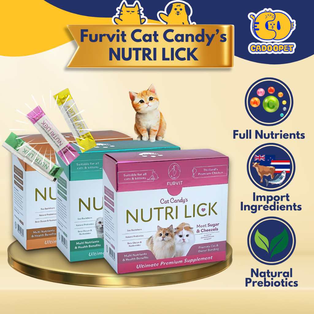 Furvit Cat Candy's Nutri Lick Premium Nutrition Supplement Jajan Kucing ...