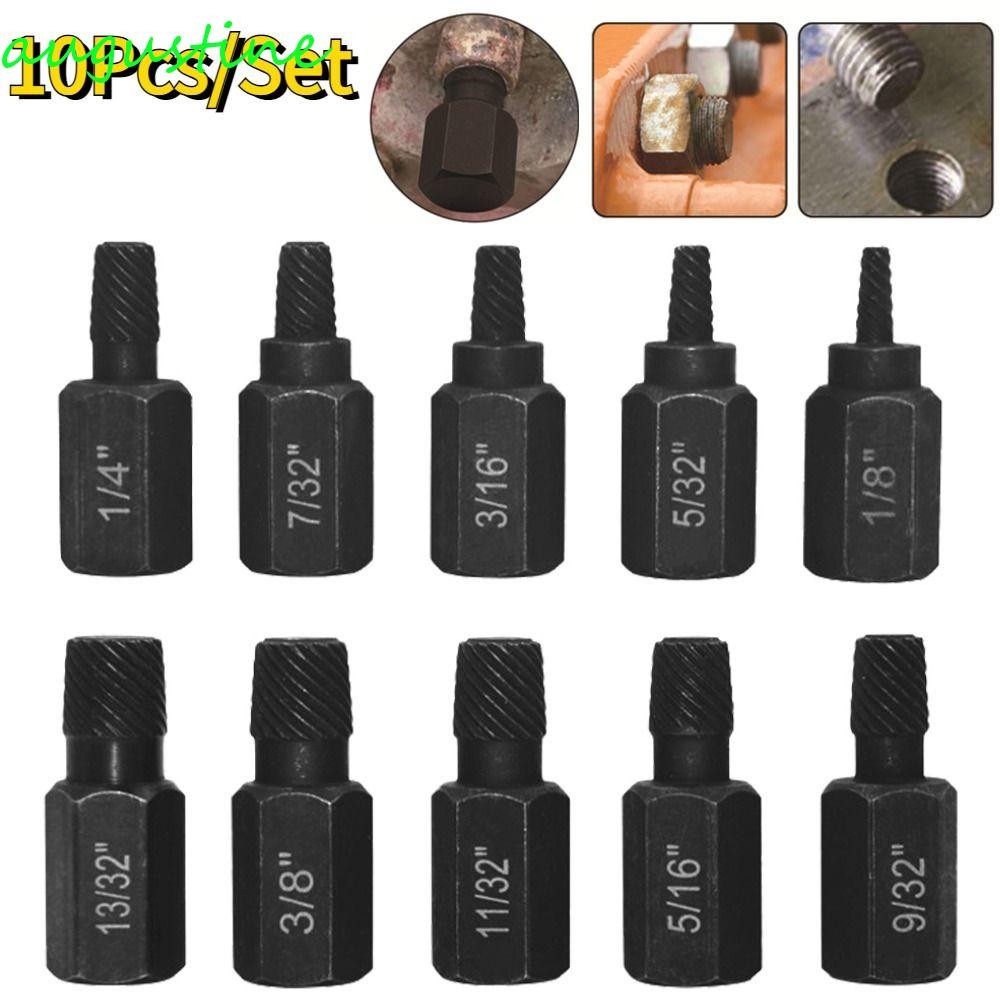 AUGUSTINE 10Pcs Bolt Extractor, Screws Bolt Stud Slip Teeth Screw ...