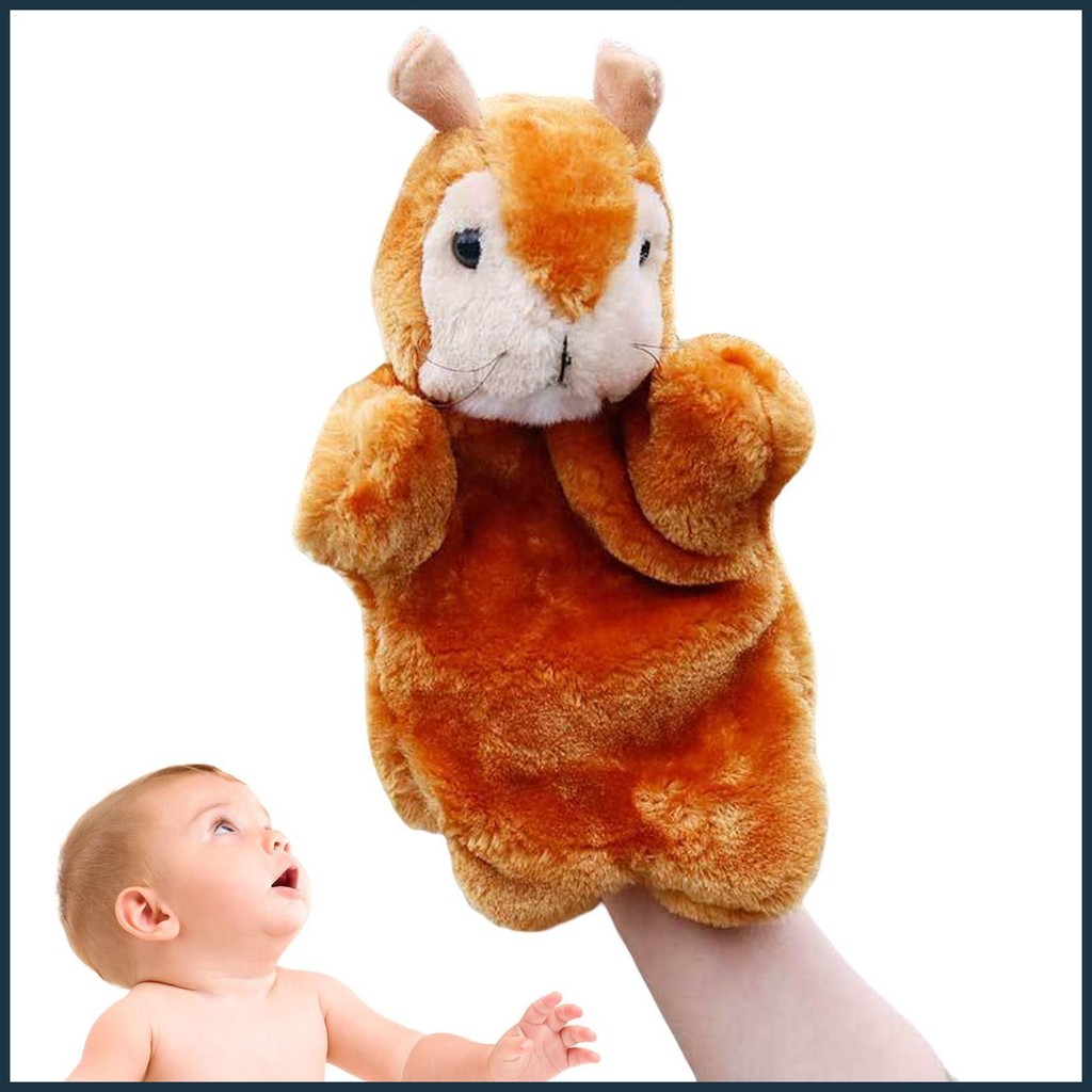 Animal Hand Puppets Vole-Shaped Stuffed Plushies Interactive Doll ...