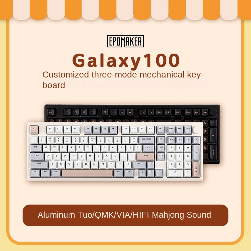 EPOMAKER Galaxy 100 Mechanical Keyboard Aluminum Tuotuo Customized ...