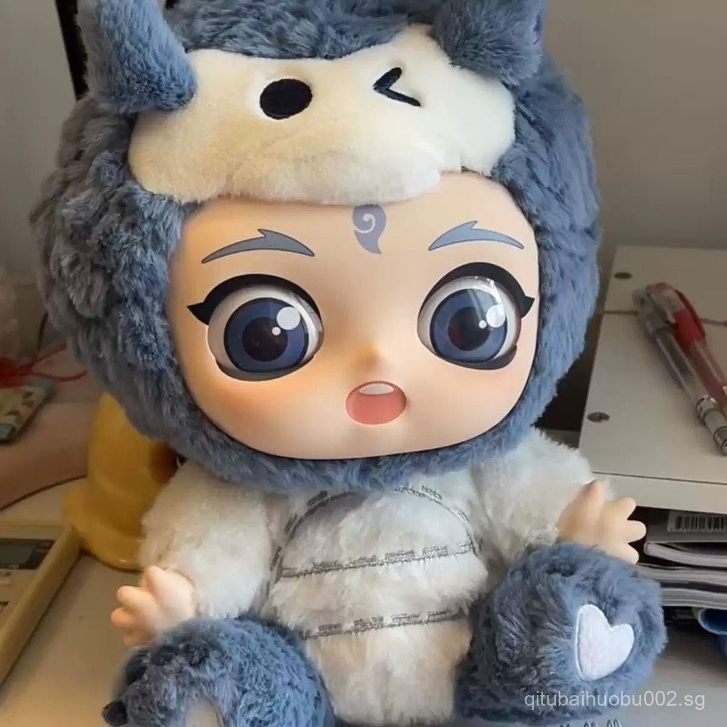 In Stock Nezha: The Magical Child Nao Hai Hugging Vinyl Face Plush Doll ...