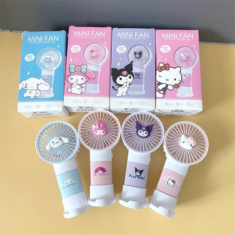 Sanrio Hello Kitty Cute Mini Fan My Melody Anime Kawaii Cute Cartoon ...
