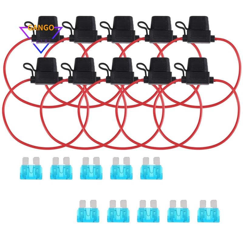 Inline Fuse Holder ATC/ATO Add-a-circuit Car Fuse Holder 10 Pack Fuse ...