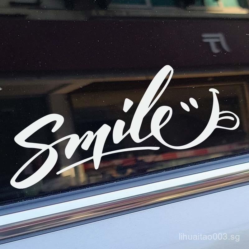 English Alphabet Smiley Face smile king Car Stickers Body Motorcycle ...