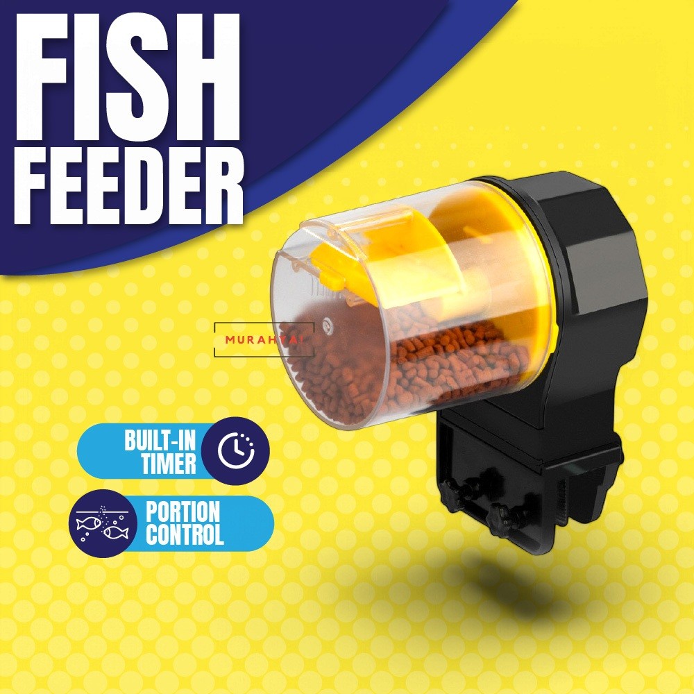 Fish Feeder Automatic Aquarium Goldfish Smart Timing Auto Feeder Timer ...