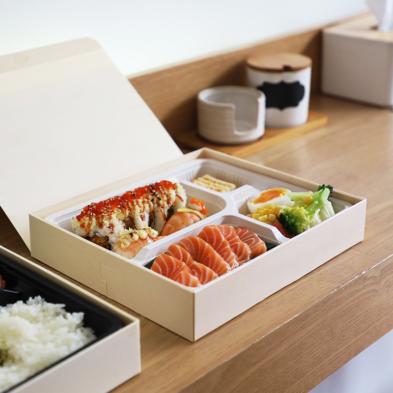 Sushi Takeout Box Disposable Lunch Box Japanese Style Packaging Box ...