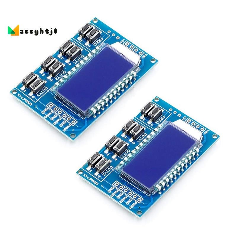 【zssyhtj1.sg】2Pcs 3 Channel PWM Pulse Generator Adjustable Frequency Square Wave Rectangular ...