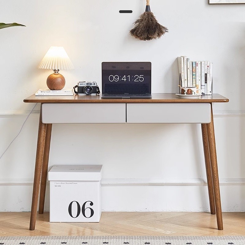 Solid Wood Office Table Nordic Study Desk Writing Desk Simple Study ...