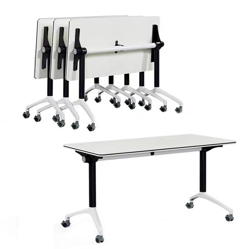 QY2Conference Table Foldable Splicing Training Table Movable Desk with ...
